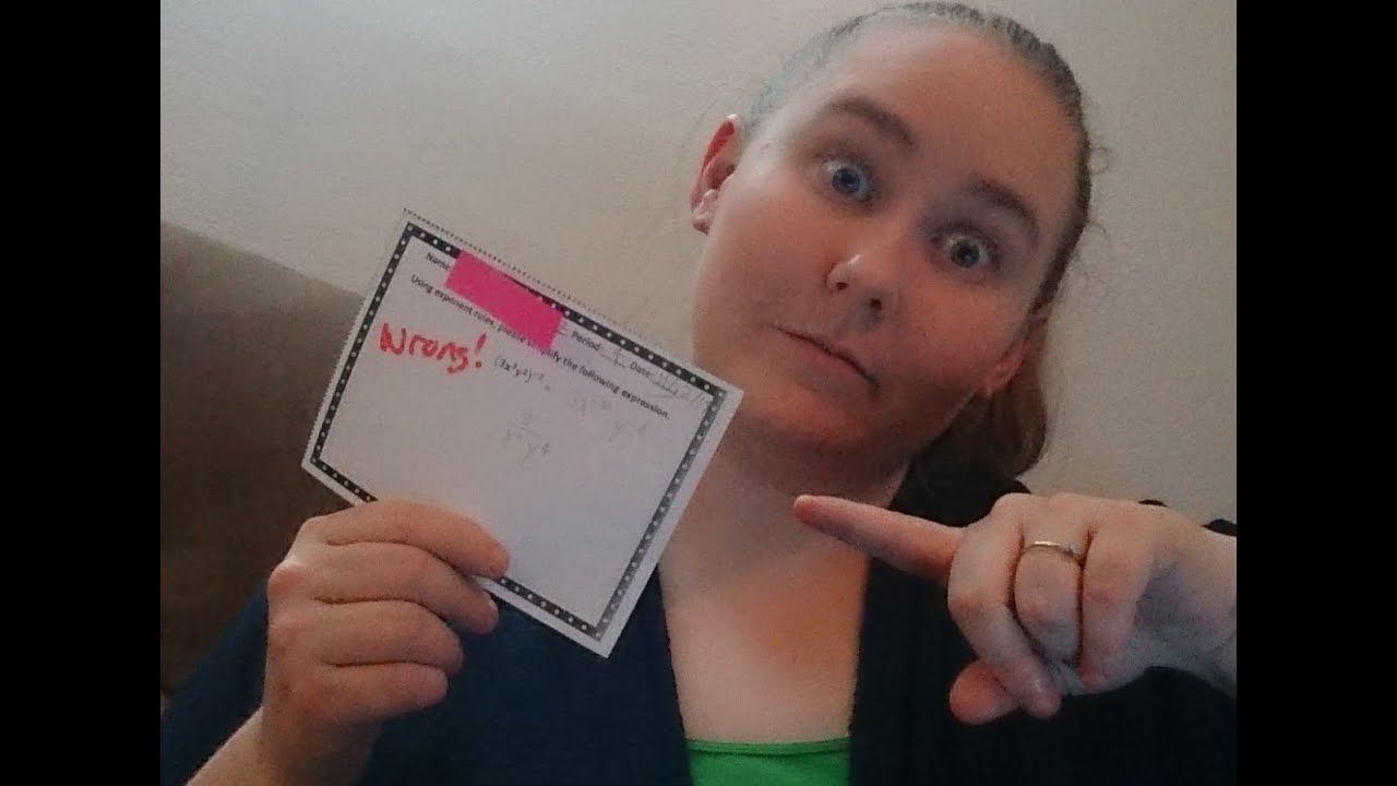 Exponent Rules: My Favorite No!