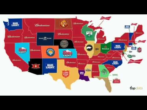 Most popular beer in each state