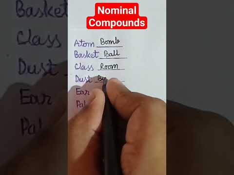 Nominal Compounds #shorts #englishgrammar #english