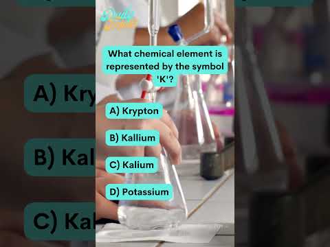 What chemical element is represented by the symbol 'K'? - Daily Trivia Question #27