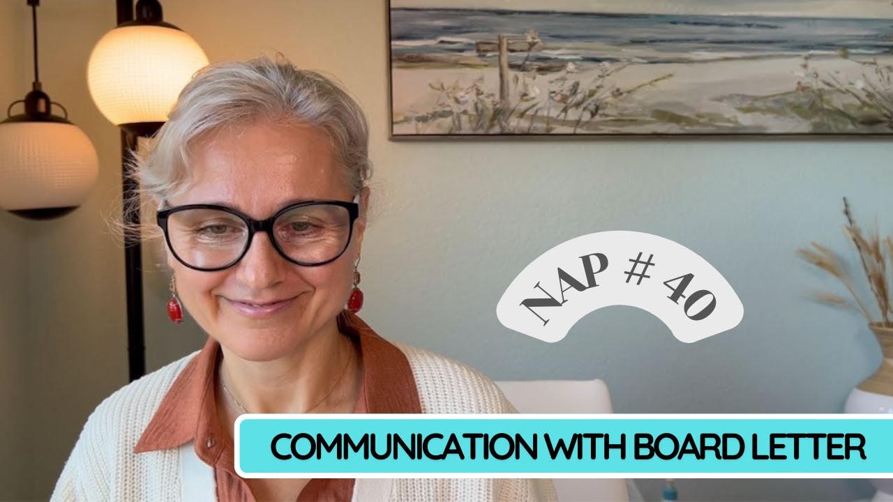 NAP 40 – Communication with Board Letter