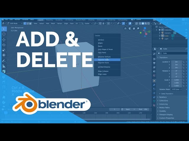 Mastering Object Management in Blender 2.80: Adding and Deleting Objects | Galaxy.ai