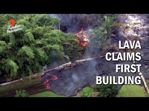 Video: Lava Burns First Home in Pahoa – Hawaii Lava Update