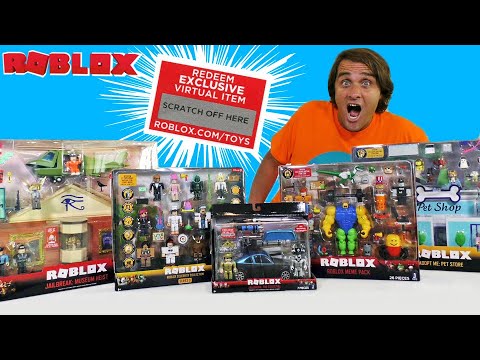 Roblox Playsets Unboxing With Free Codes!