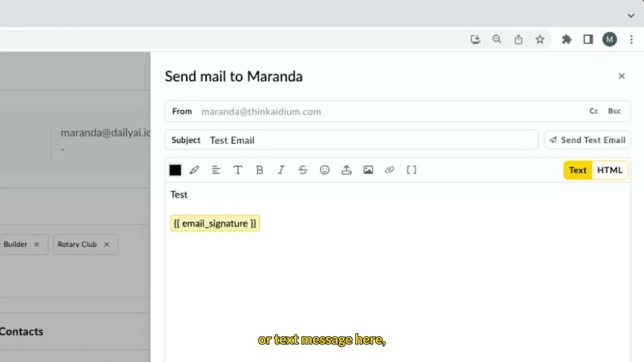 Aidium Individual Email Overview
