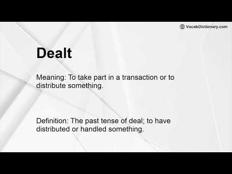 Dealt Meaning