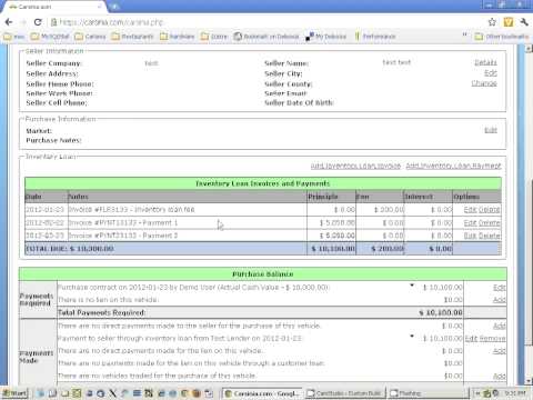 Auto Dealer Floor Plan Software, Dealer Financing, Inventory Loans