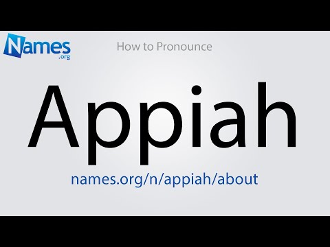 How to Pronounce Appiah