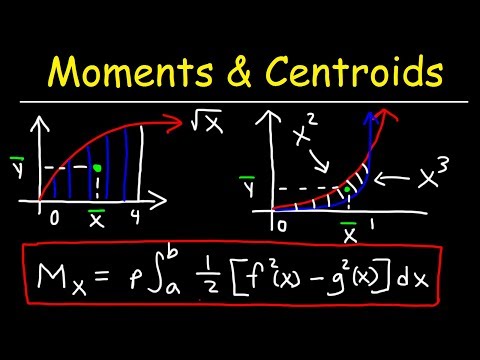 Moment, Center of Mass, and Centroid - Calculus Problems