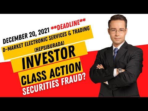 $HEPS Hepsiburada IPO (#HEPS) STOCKHOLDERS Class Action D-MARKET Electronic Services & Trading Alert