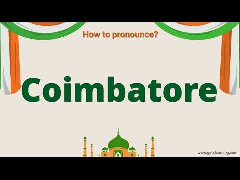 How to pronounce Coimbatore in English Correctly