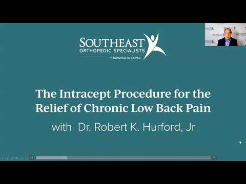The Intracept Procedure for the Relief of Chronic Low Back Pain - With Dr. Robert Hurford