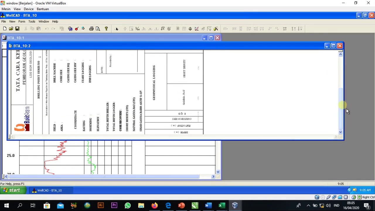 TUTORIAL WALLCAD UNTUK INTERPRETASI DATA LOGGING