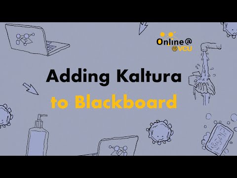 Adding Kaltura to Blackboard