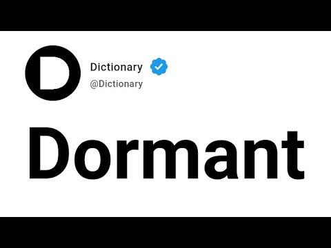 Dormant Meaning In English