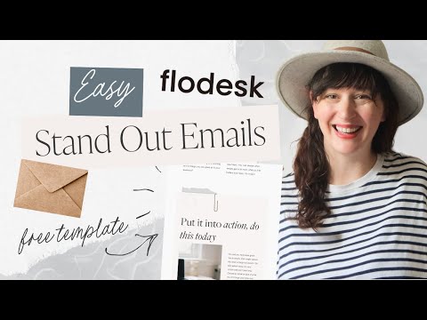Watch me Design a Branded Email Newsletter in Flodesk | Free Template