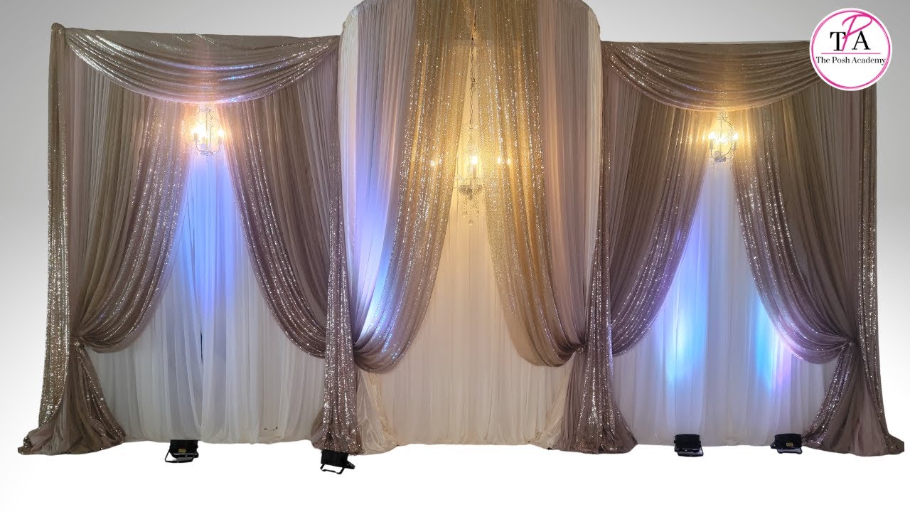 DIY Triple Panel Backdrop with Curve Support Tutorial