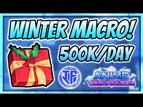 THIS NEW PORTAL MACRO IS *INSANELY* BROKEN IN ANIME VANGUARDS! (WINTER EVENT)
