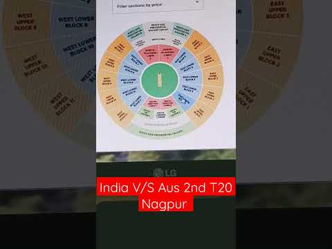 2 nd t-20 India vs Australia ticket booking process