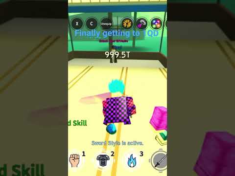 Getting to 1qd on anime fighting simulator