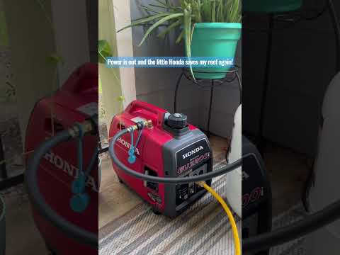 Power is OUT, but the little Honda EU2200i is ON! Reef is safe!