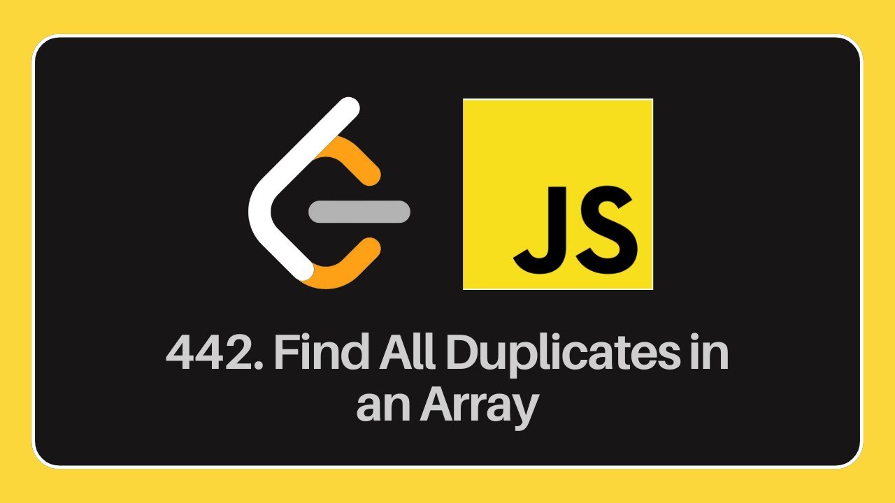442. Find All Duplicates in an Array LeetCode | Javascript | DSA with JS