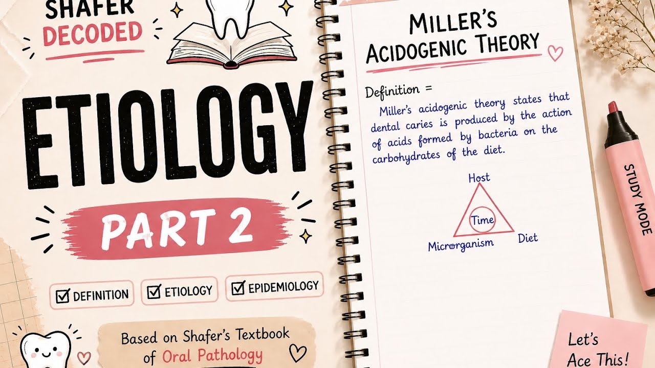Dental Caries – Part 2 | Miller’s Acidogenic Theory Explained