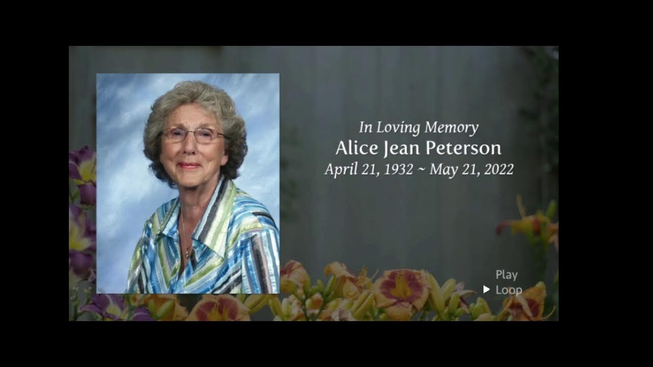Alice Peterson Funeral Service