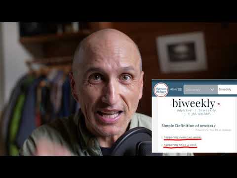Never Use BIANNUALLY, BIWEEKLY, BIMONTHLY! They have ambiguous definitions!