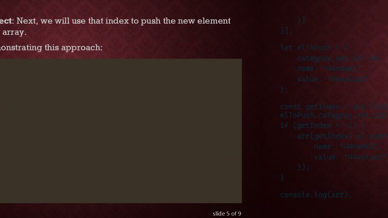 How to push an object into an array nested in an array of objects in JavaScript