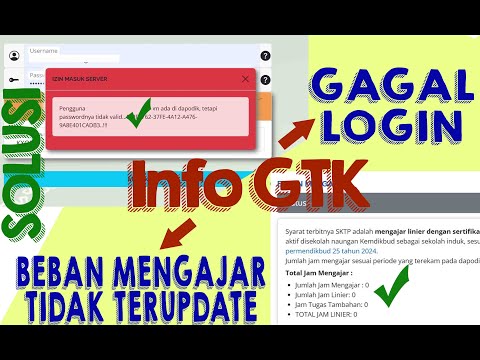 BEST Solition -- Fixing Gagal Login Info GTK & Beban Mengajar Tidak Terupdate