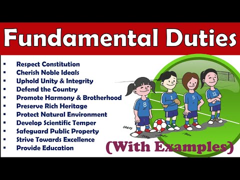 Fundamental Duties of the Indian Constitution in English|Part IVA|Article 51A|Indian Polity