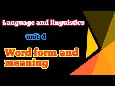 Language and linguistics | The patterns of Language | Word form and meaning | Tamil | phonetics