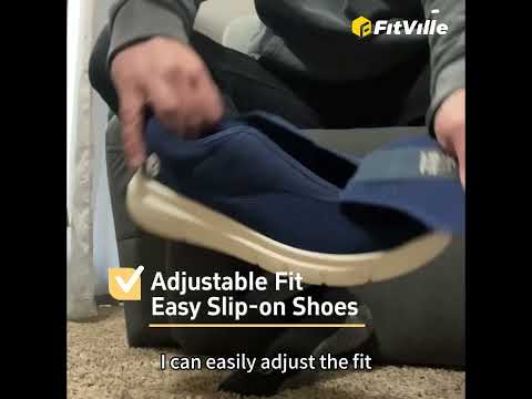FitVille Extra Wide Diabetic Shoes Men's EasyTop Wings V2 | Recovery, Hands Free