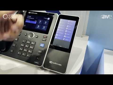 EC 2022: AudioCodes Presents C455HD Phone for Microsoft Teams With Expansion Unit