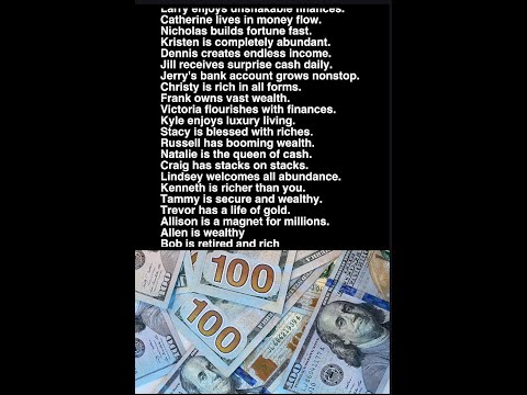 Is YOUR NAME on the LIST? Let The Universe Send YOU Money #manifestmoney #money #moneymanifesting