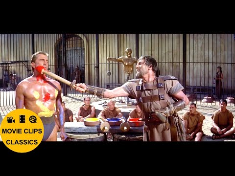 Spartacus (1960) - Spartacus is humiliated by Marcellus