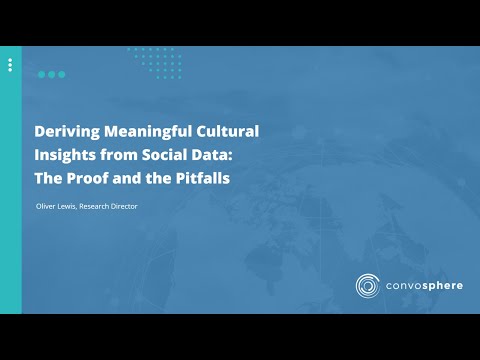 Deriving Meaningful Cultural Insights from Social Data: The Proof and the Pitfalls