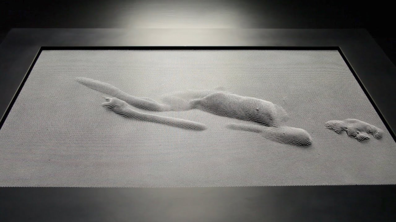 Best Unintentional ASMR | Human Body Surface Pin Screen | Art and Creative Invention