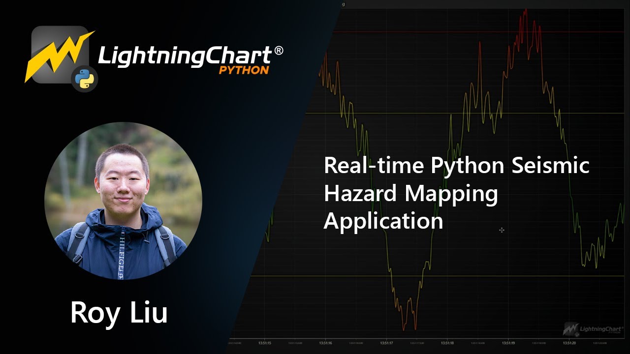 Real-time Python Seismic Hazard Mapping Application #pythontutorial | LightningChart Python