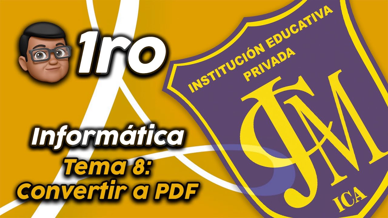 TEMA 8 - 1ro de Secundaria - Convertir a PDF