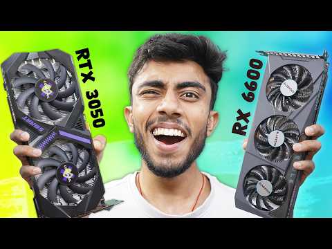 RTX 3050 VS RX 6600!🔥 1080p Hard Gaming Test! Best GPU Under 20,000/RS Nvidia vs Amd ⚡️