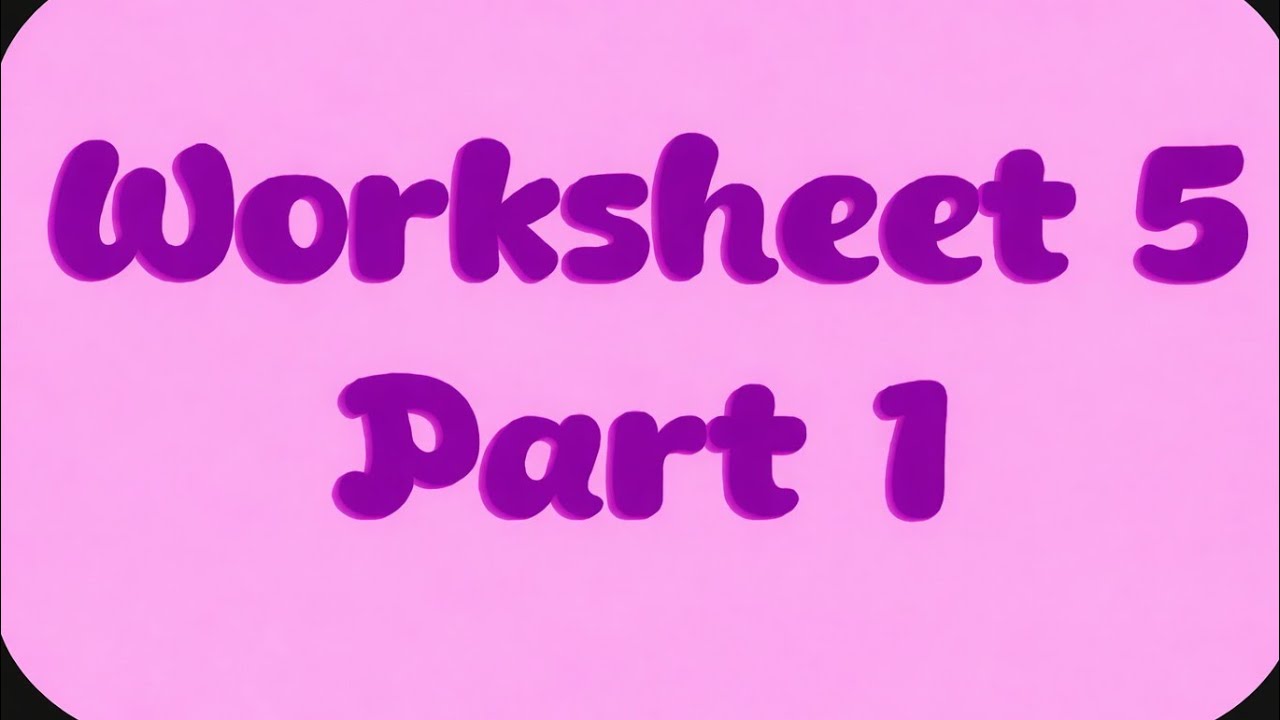 Math 2 | Worksheet 5 | Part 1 ( Questions 1 till 10) | Double integration 
