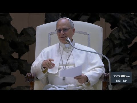 Pope Leo meets with journalists