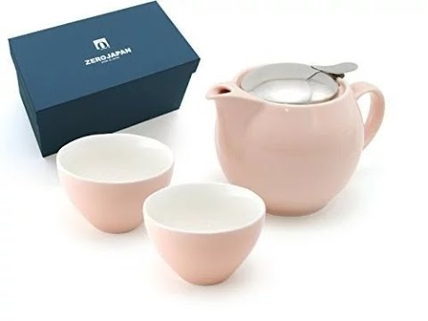【日本直送】Zero Japan美濃焼陶瓷不鏽綱茶壼連茶杯禮盒套裝450CC-櫻花粉 teapot and teacup two gift set PINK ZG-001 PI