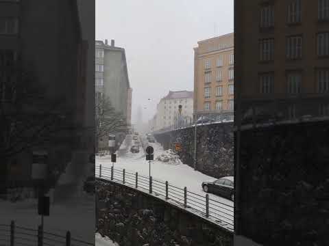 snowing weather today in Helsinki/Finland