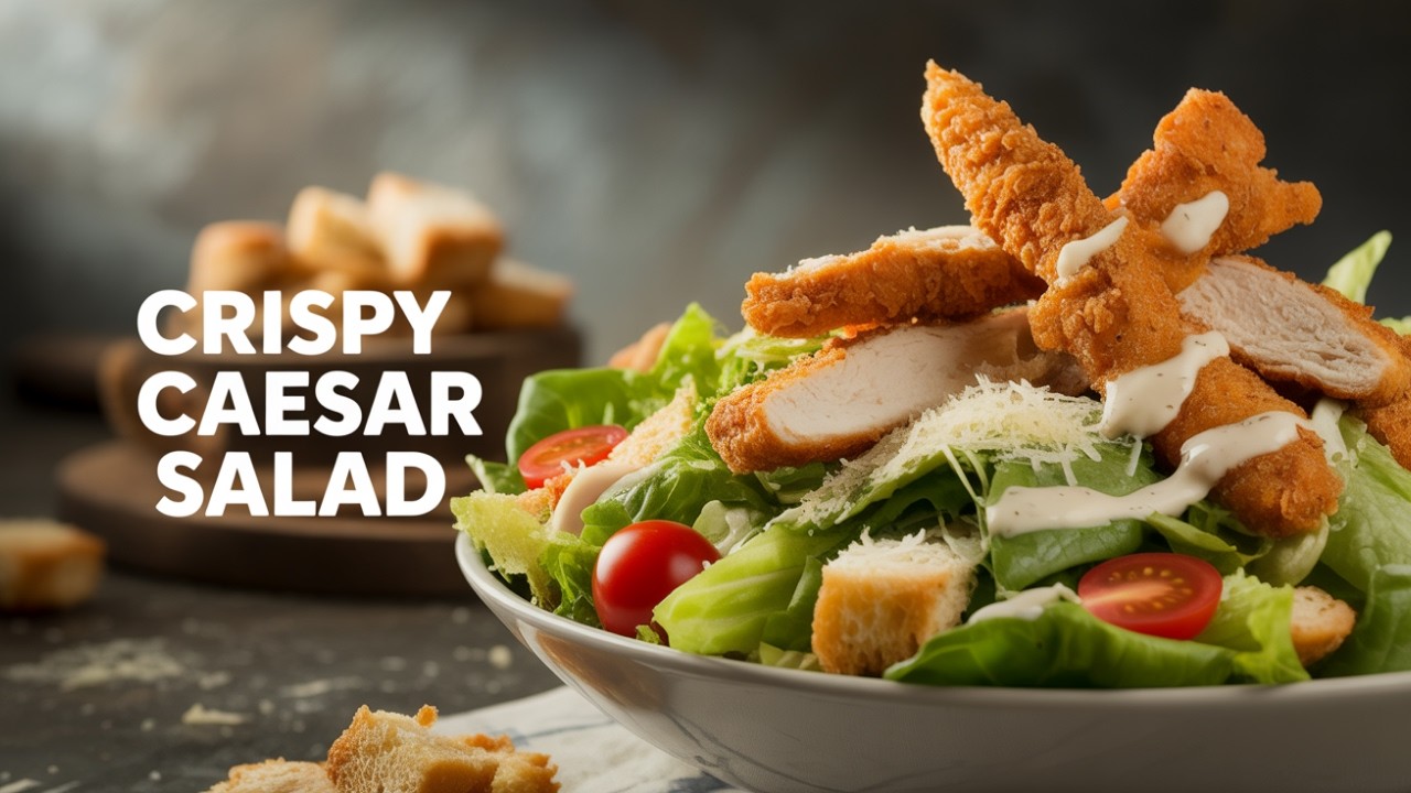 Perfectly Crispy Chicken Caesar Salad Every Time!