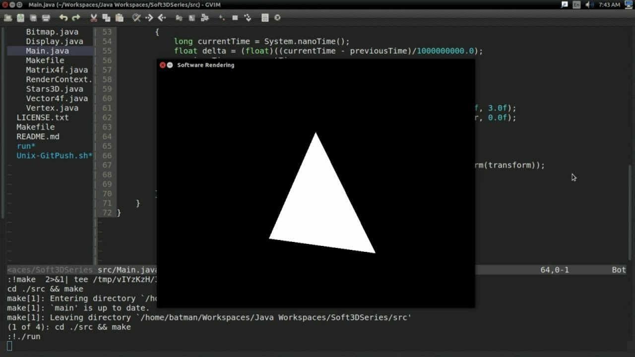 #10 3D Software Rendering Tutorial: Triangle Transformation