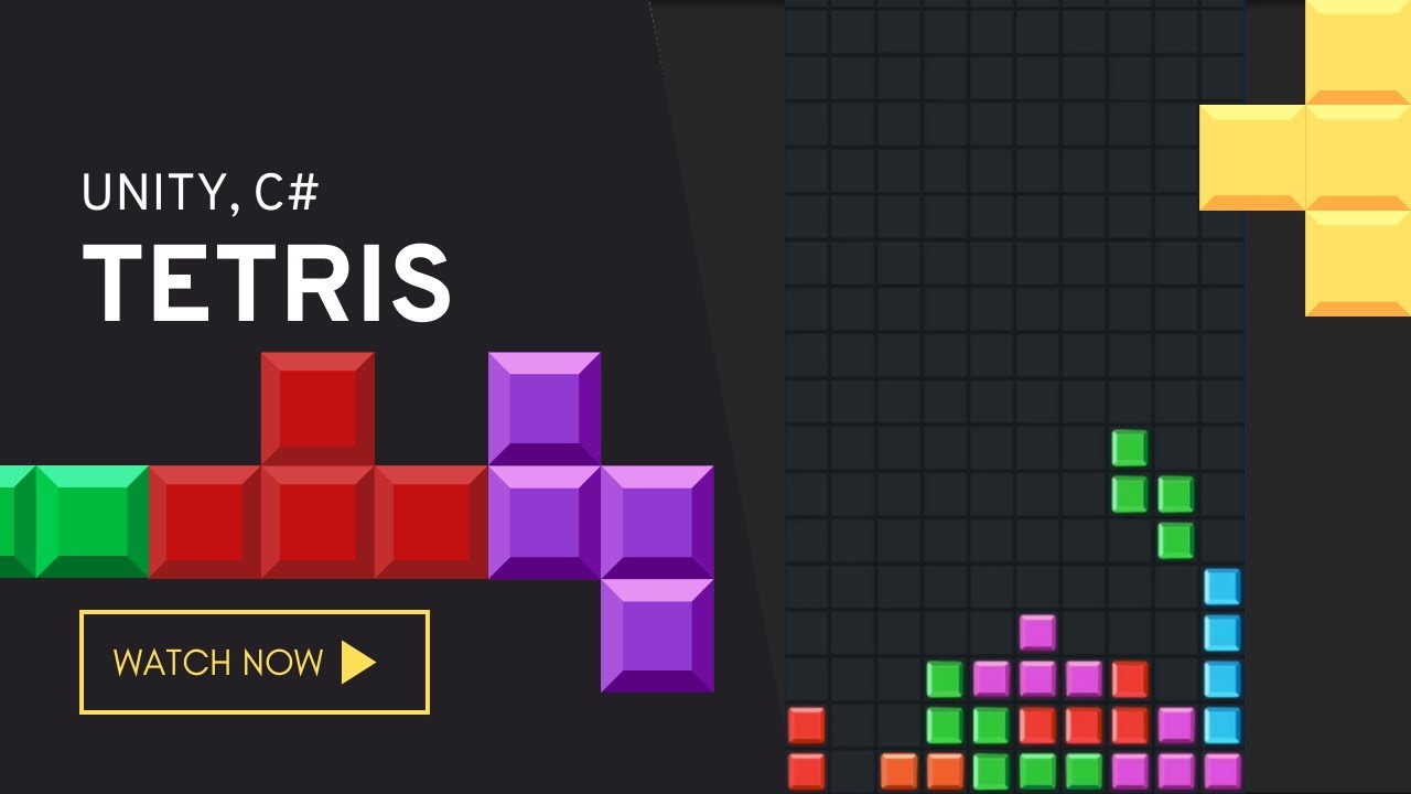 Build a TETRIS 2D Clone in Unity  🧩🧱 Part 1: C# Tutorial for Beginners (Basic Game Mechanics)