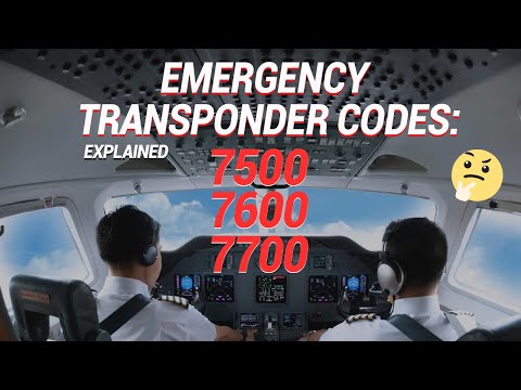 7500, 7600, 7700 Emergency Transponder Codes Simplified